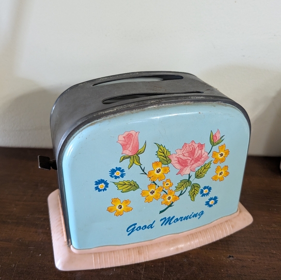 Vintage | Toys | Vintage Toy Floral Toaster Kids Play Kitchen Good ...